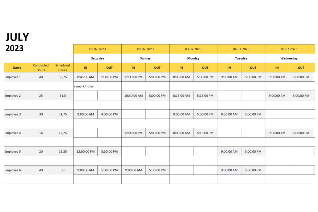Rota Templates UK – Timetrack App – Zeiterfassung für Einzelunternehmer ...